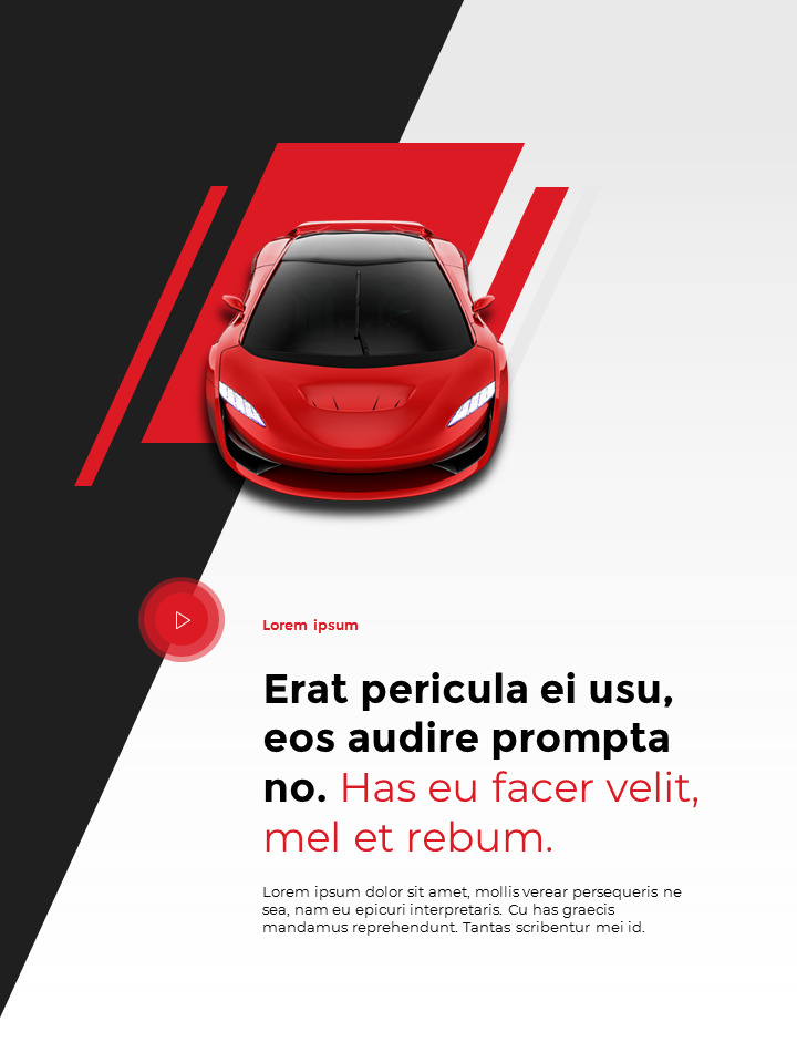 Car Driving Concept Simple Slides Design