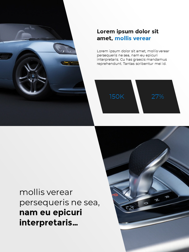 Car Driving Concept Simple Slides Design