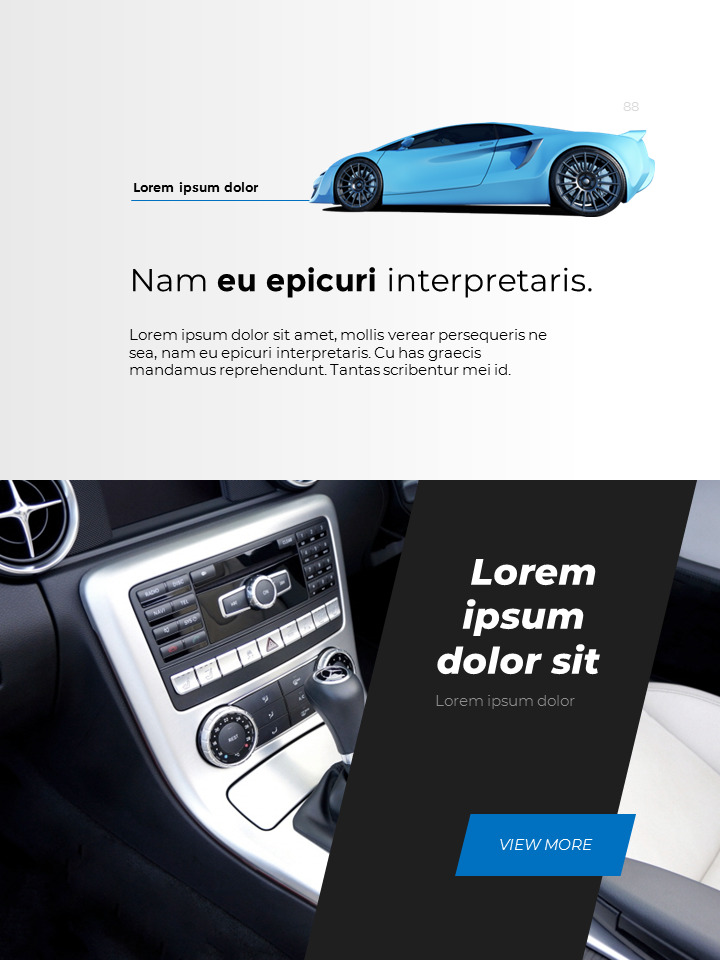 Car Driving Concept Simple Slides Design