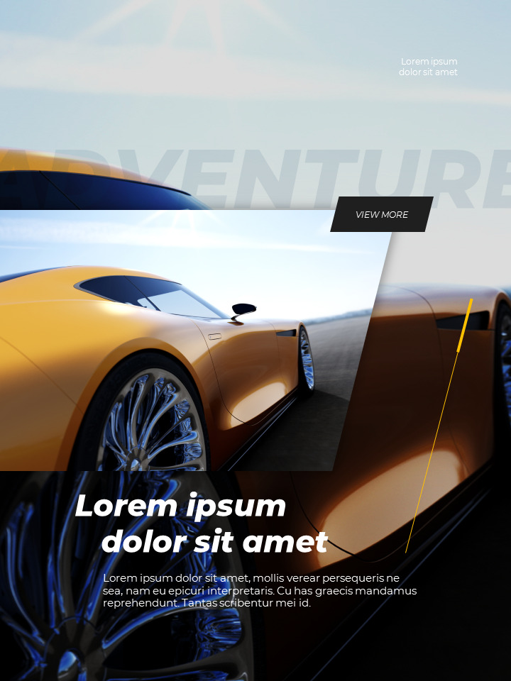 Car Driving Concept Simple Slides Design