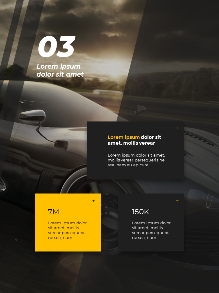 Car Driving Concept Simple Slides Design