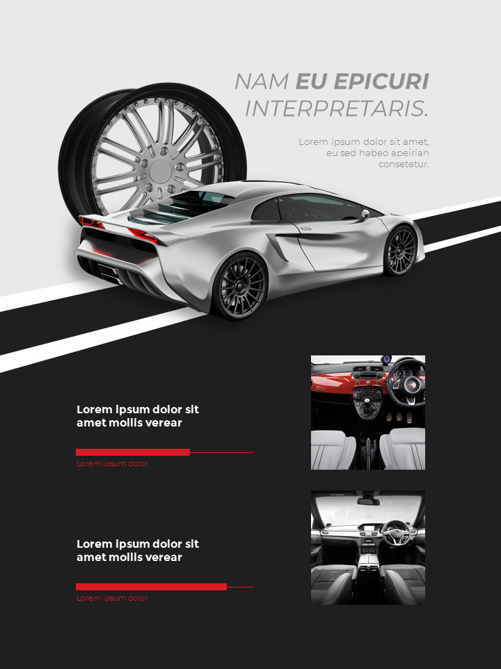 Car Driving Concept Simple Slides Design