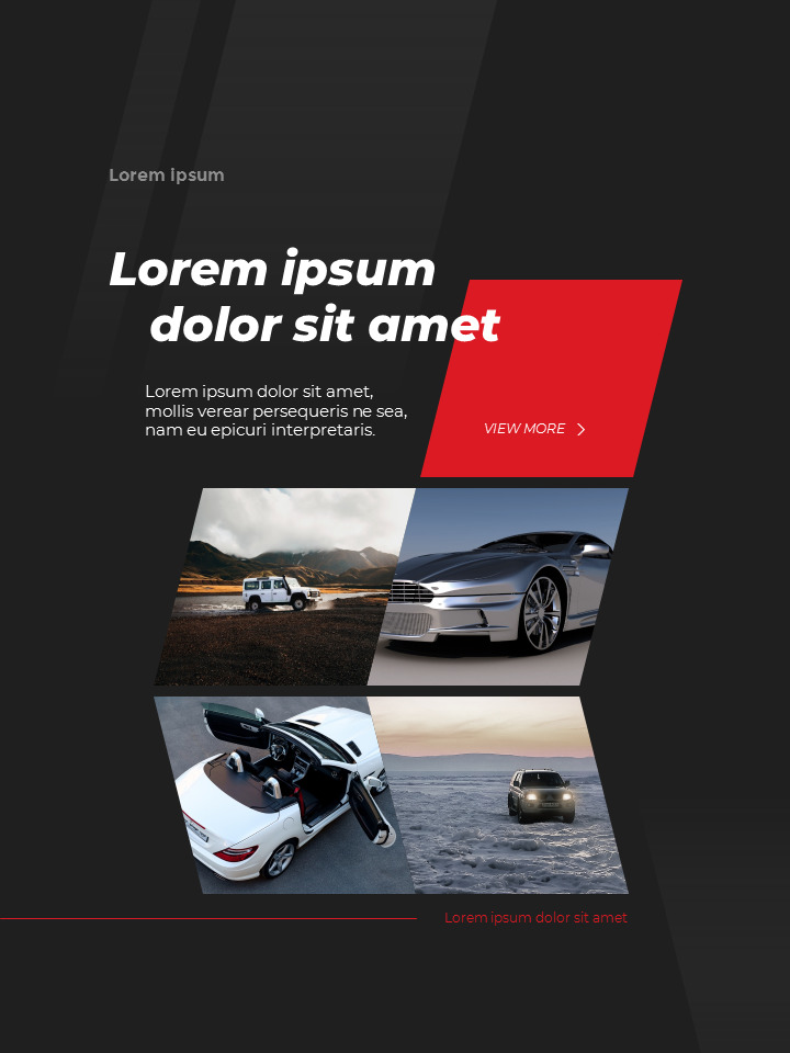 Car Driving Concept Simple Slides Design