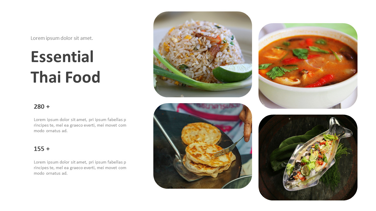 Thai Food Google Slides Themes for Presentations|Business