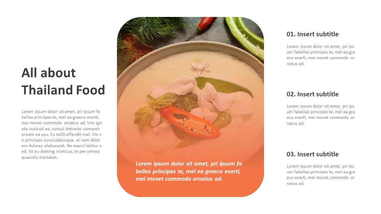 Thai Food Google Slides Themes for Presentations|Business