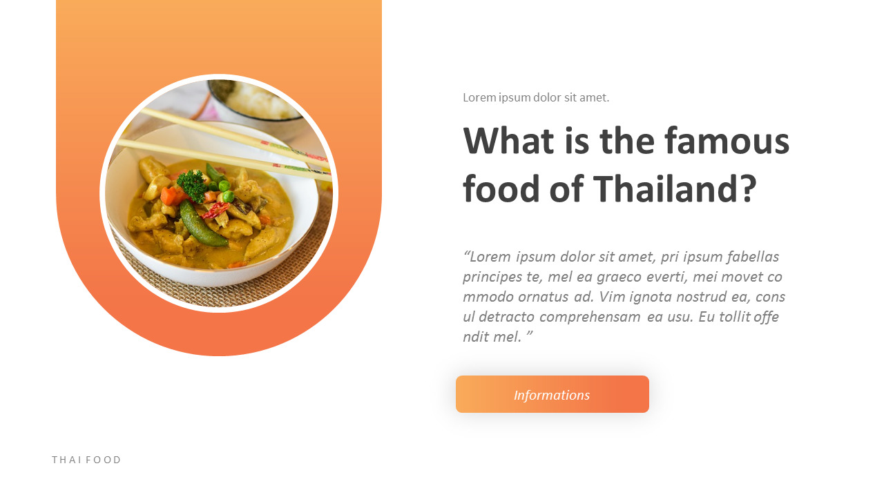 Thai Food Google Slides Themes for Presentations|Business