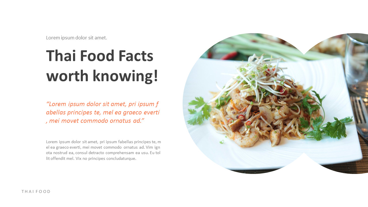 Thai Food Google Slides Themes for Presentations|Business
