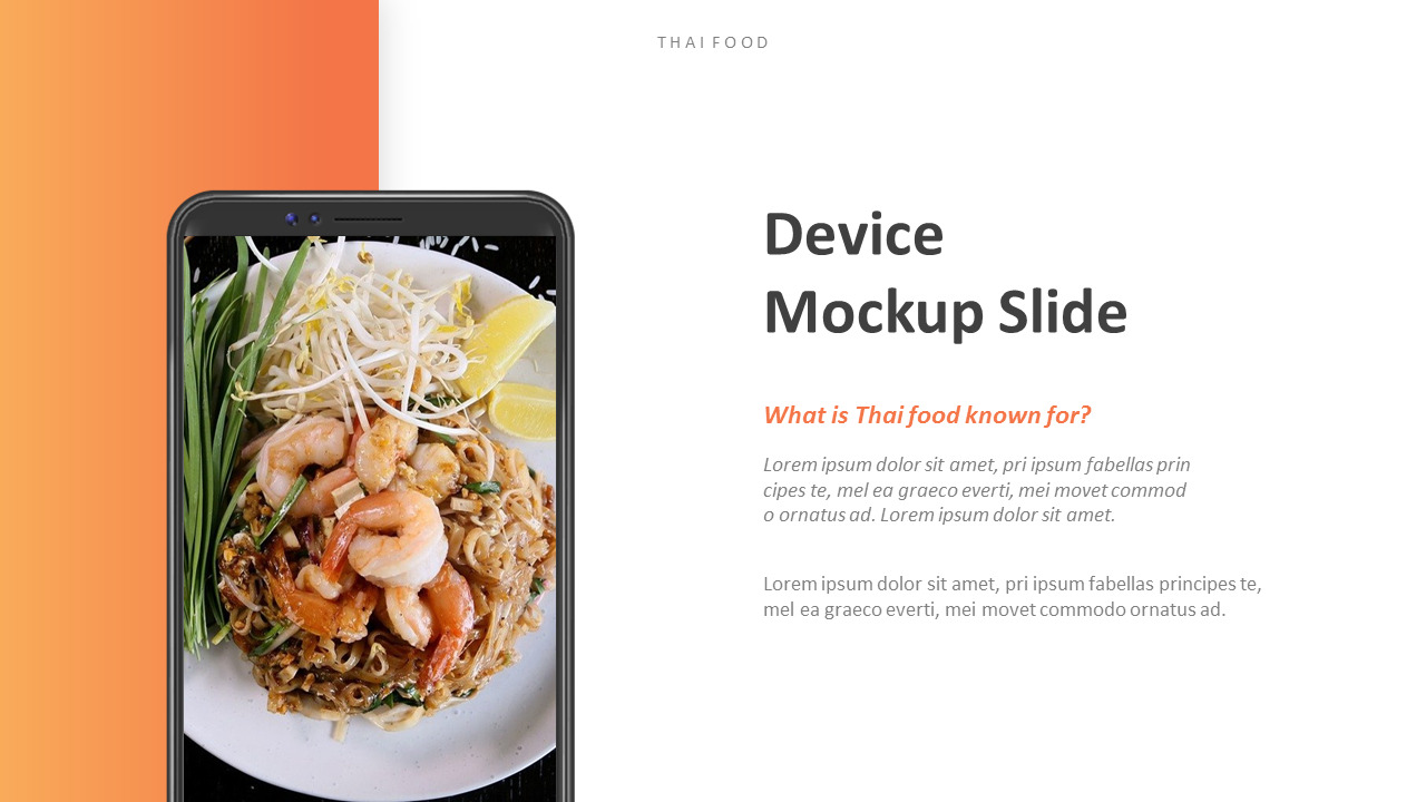 Thai Food Google Slides Themes for Presentations|Business