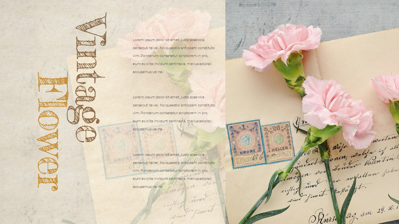 Vintage Flower Best Google Slides|Lifestyle