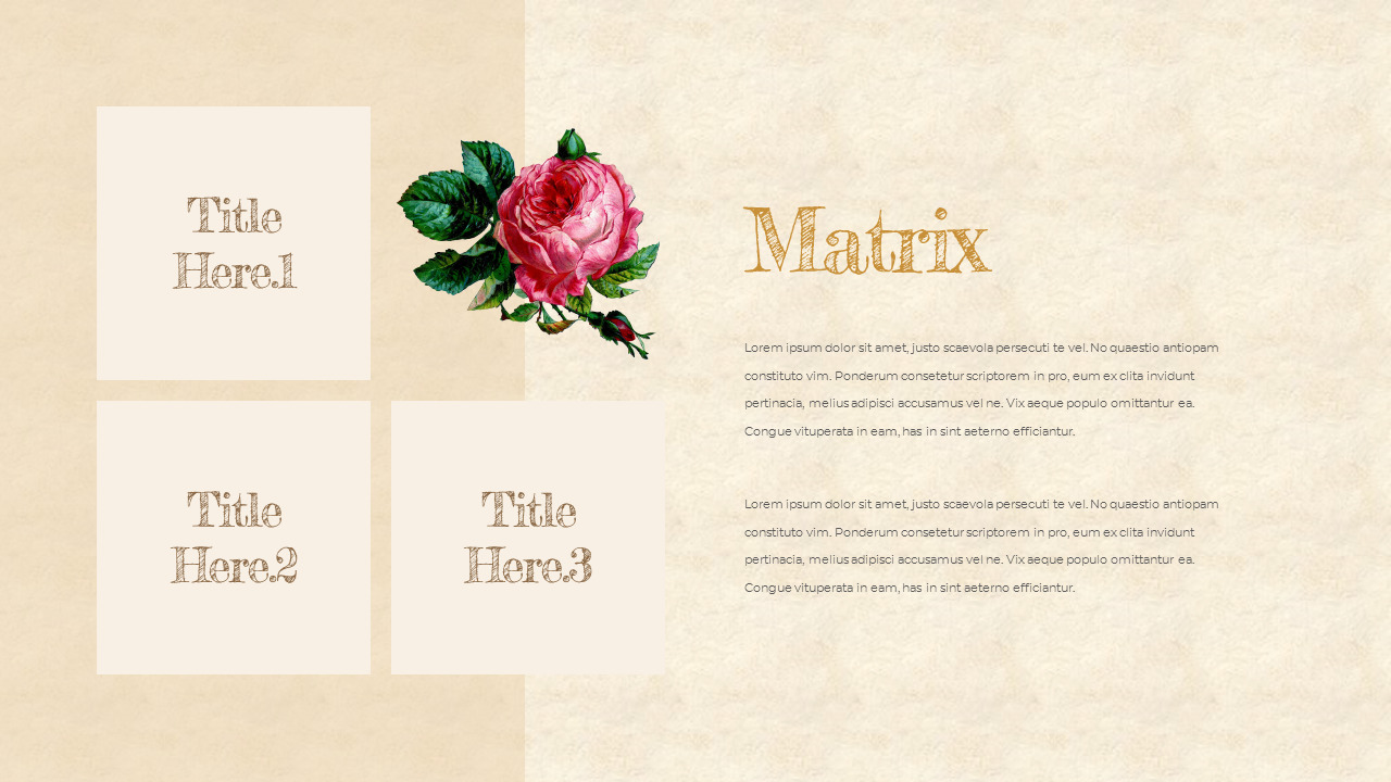 Vintage Flower Best Google Slides|Lifestyle