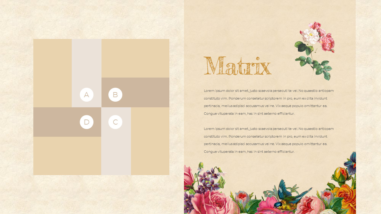 Vintage Flower Best Google Slides|Lifestyle