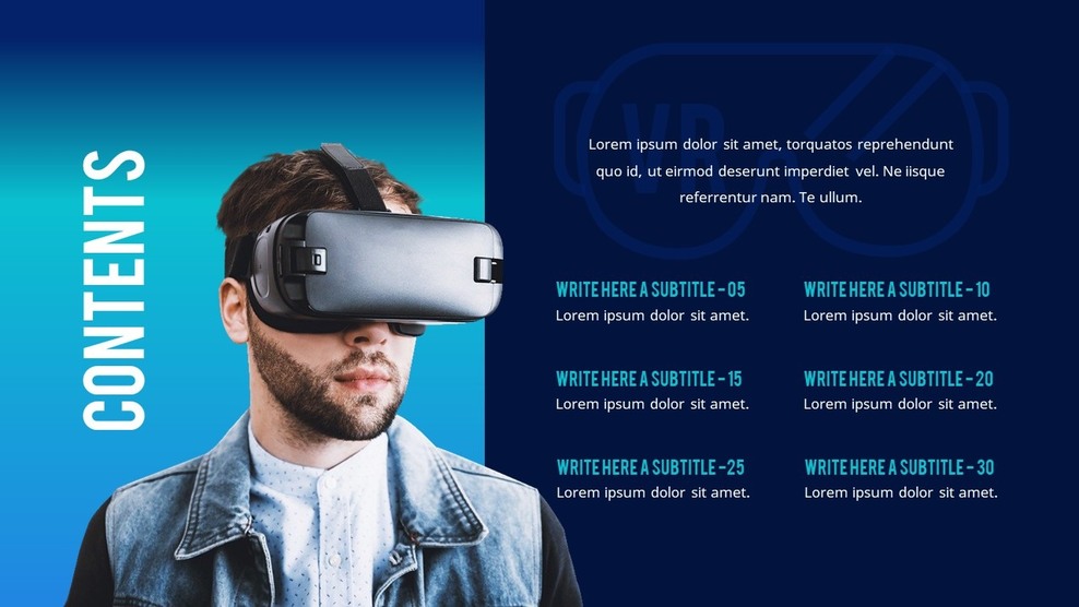 virtual Reality Simple Templates Design