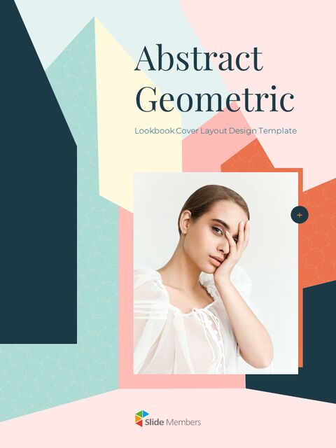 Abstract Geometric Lookbook Cover Presentation PowerPoint