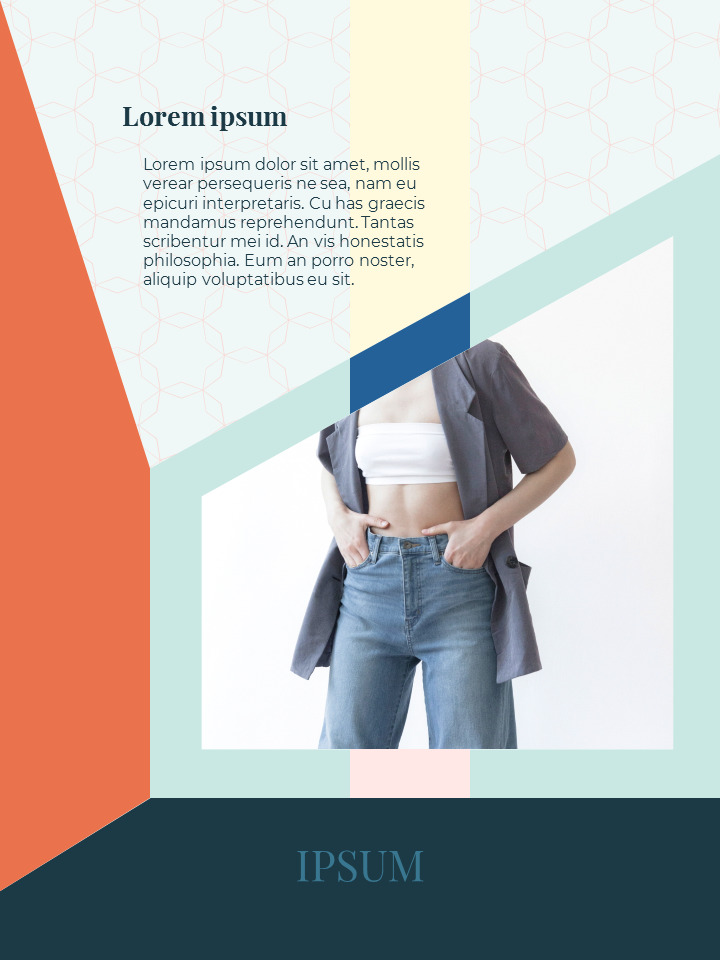 Abstract Geometric Lookbook Cover Presentation PowerPoint