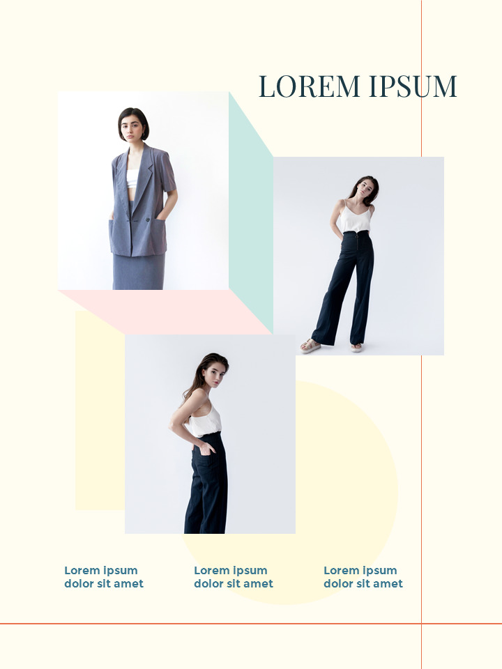 Abstract Geometric Lookbook Cover Presentation PowerPoint