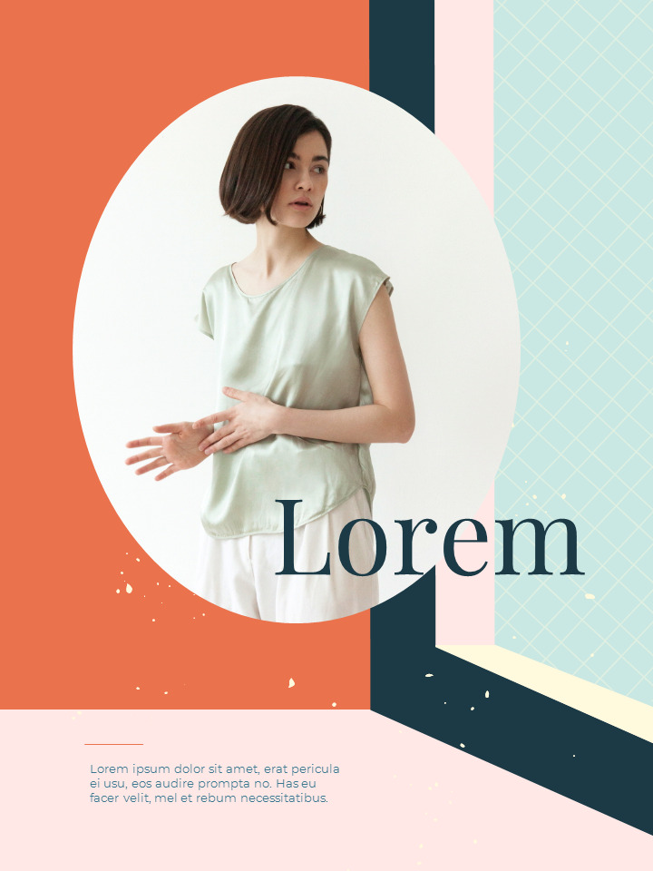 Abstract Geometric Lookbook Cover Presentation PowerPoint