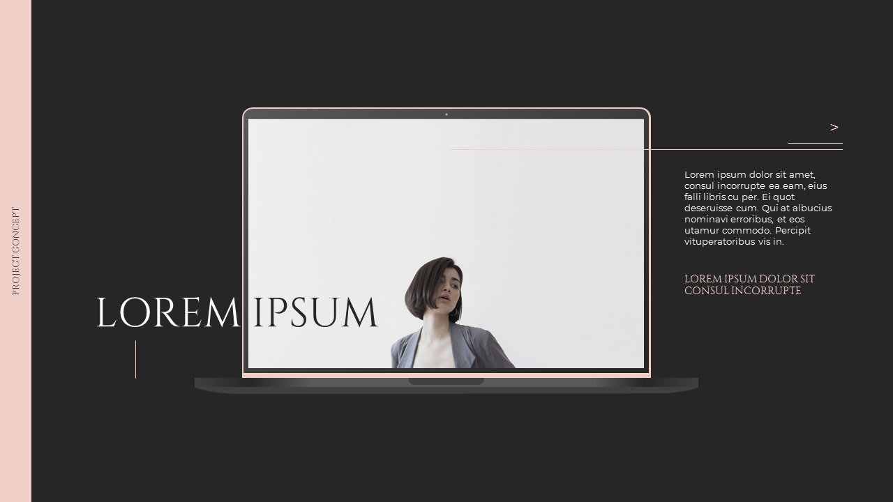 Brand Project Strategy Simple PowerPoint Template Design