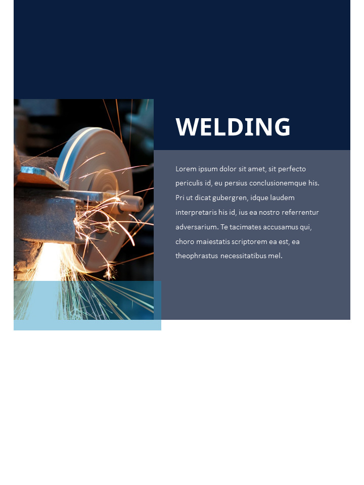 Industrial Facility Simple PowerPoint Template Design