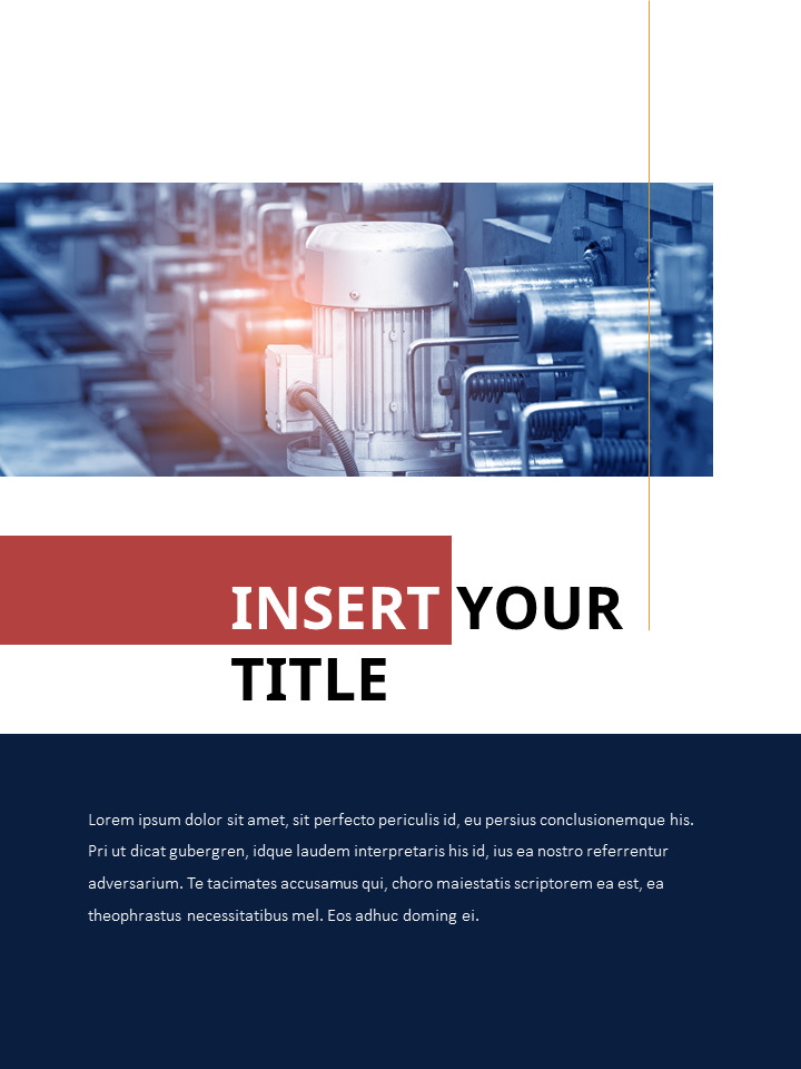 Industrial Facility Simple PowerPoint Template Design