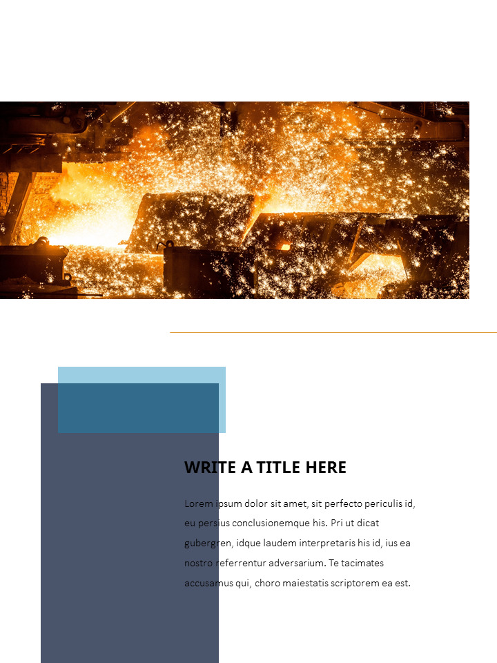 Industrial Facility Simple PowerPoint Template Design