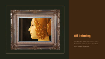 Vintage Frame Simple PowerPoint Template Design