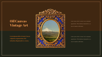 Vintage Frame Simple PowerPoint Template Design