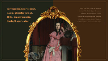 Vintage Frame Simple PowerPoint Template Design