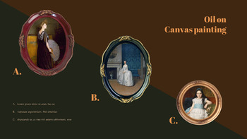 Vintage Frame Simple PowerPoint Template Design