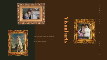 Vintage Frame Simple PowerPoint Template Design