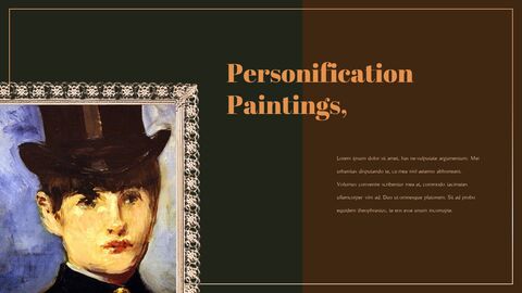 Vintage Frame Simple PowerPoint Template Design