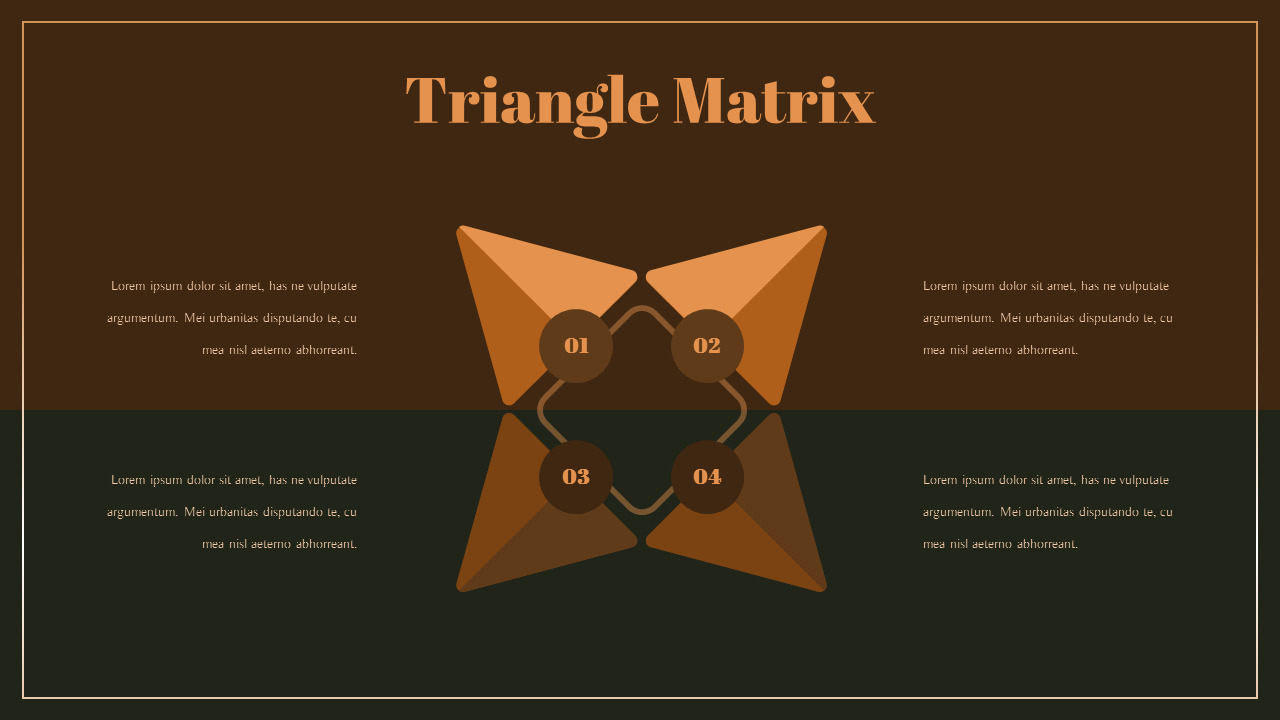 Vintage Frame Simple PowerPoint Template Design
