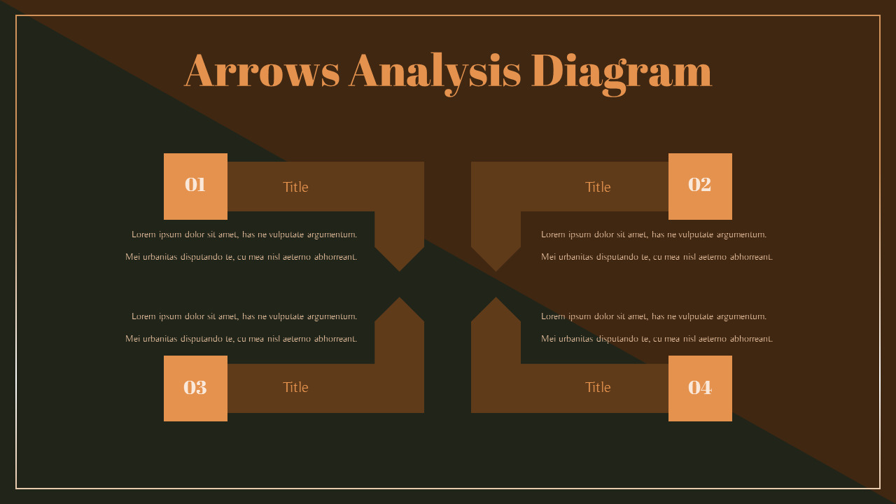 Vintage Frame Simple PowerPoint Template Design