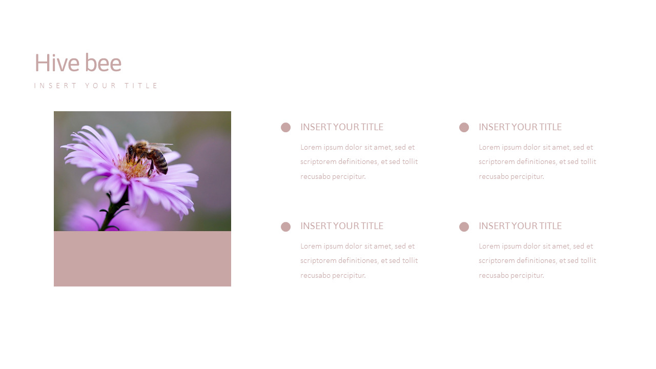 Flower & Bee Google Slides|Lifestyle