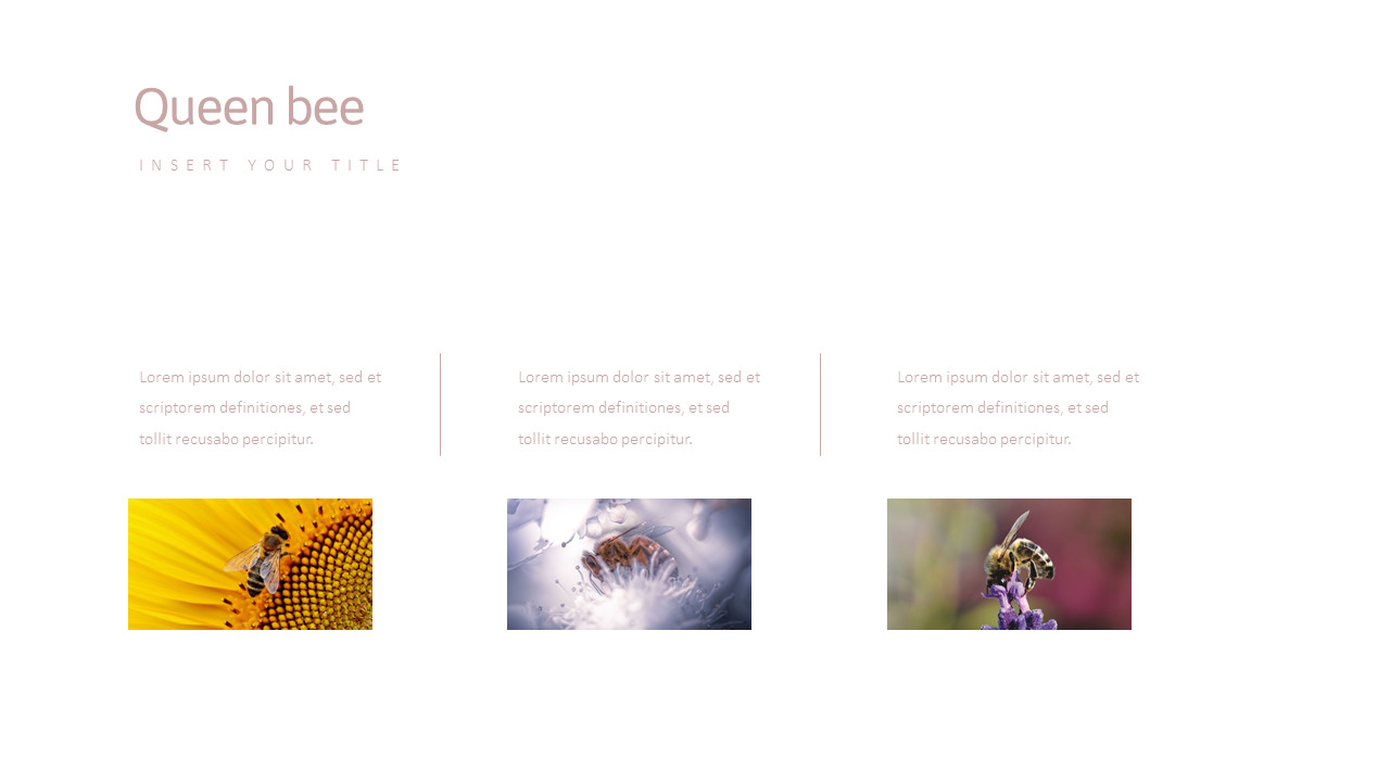 Flower & Bee Google Slides|Lifestyle