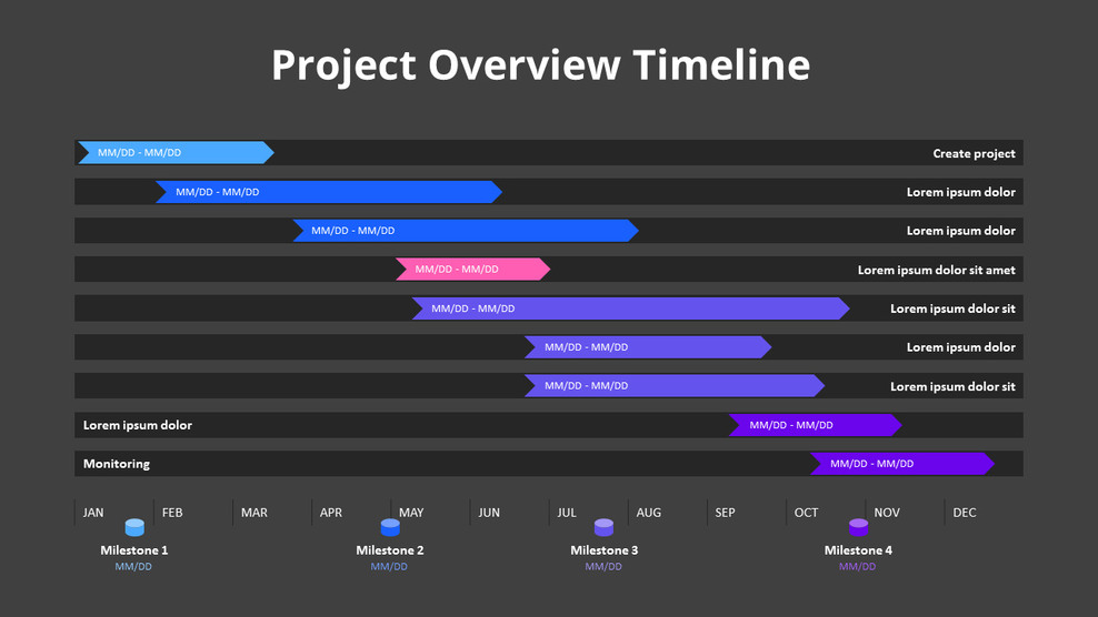 Project Overview Timeline|Tables|Diagram