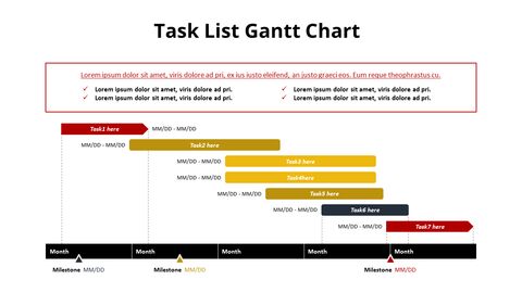 Task List Gantt Chart|Tables|Diagram