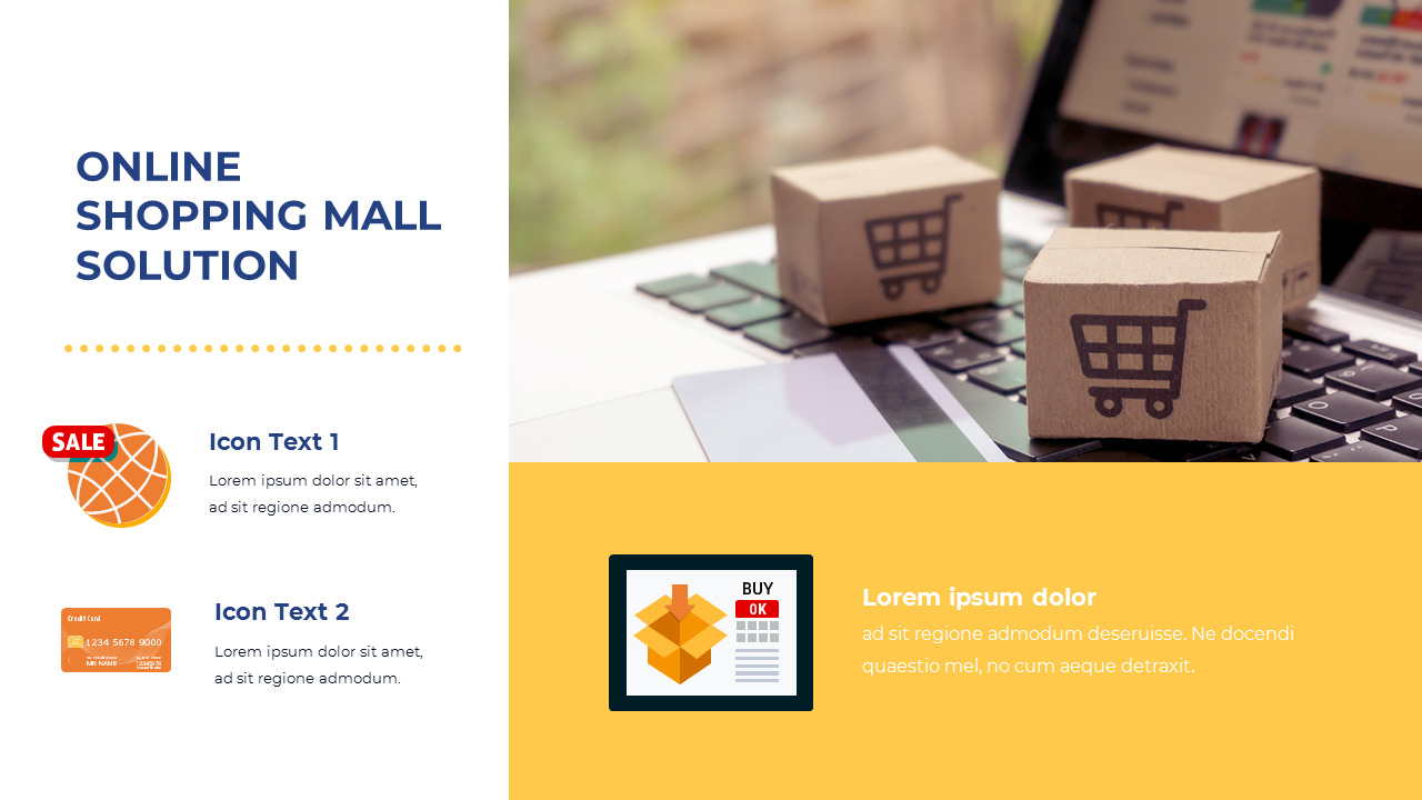 Online Shopping Mall PPT Format
