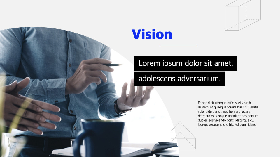 Simple Line Pattern Pitch Deck Theme Keynote Design