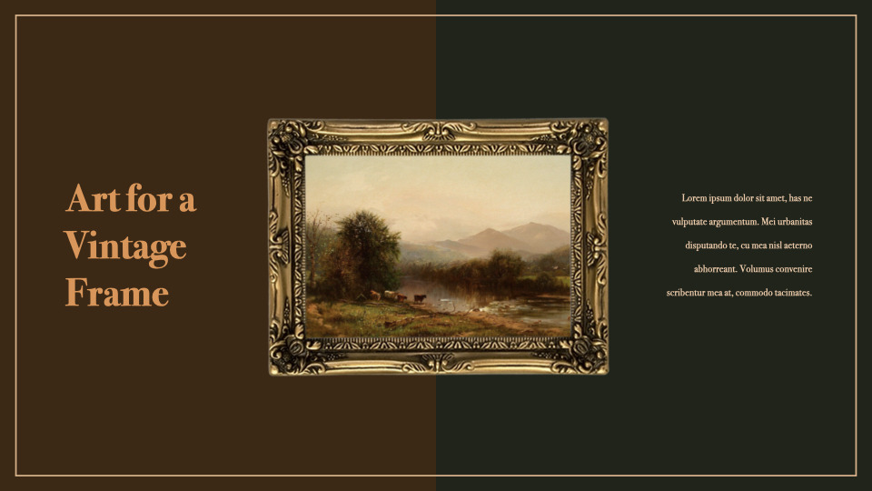 Vintage Frame PPTX Keynote