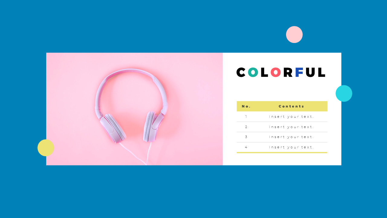 Colorful Product Deck|Lifestyle|Google Slides