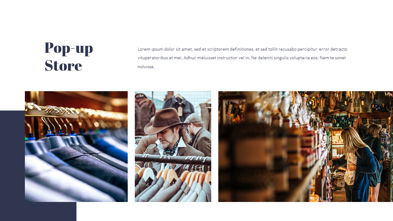 Shopping Mall Simple Slides Templates|IT/Commerce|Google