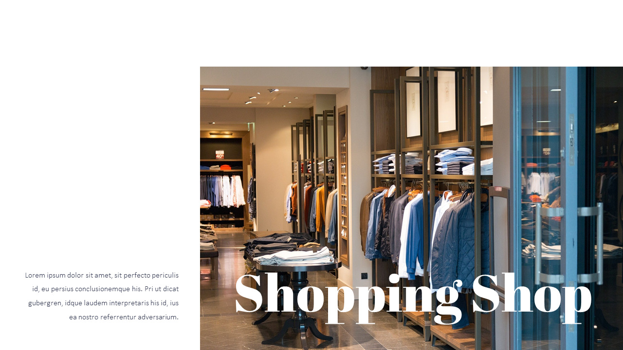 Shopping Mall Simple Slides Templates|IT/Commerce|Google