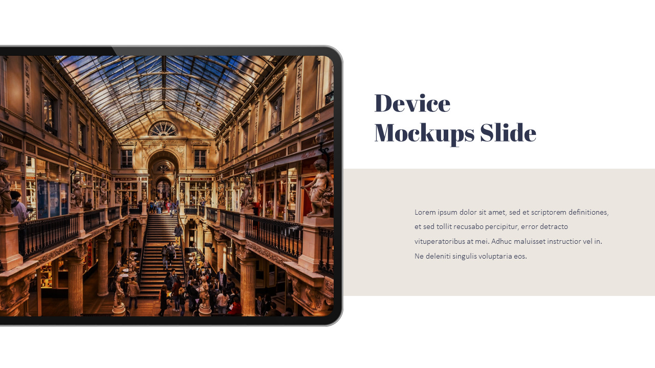 Shopping Mall Simple Slides Templates|IT/Commerce|Google