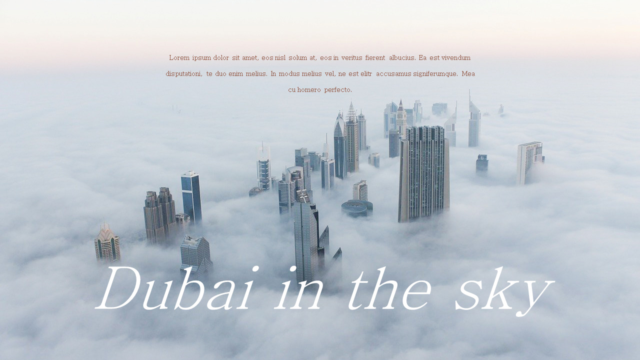 두바이 간단한 디자인 템플릿|라이프스타일|피피티