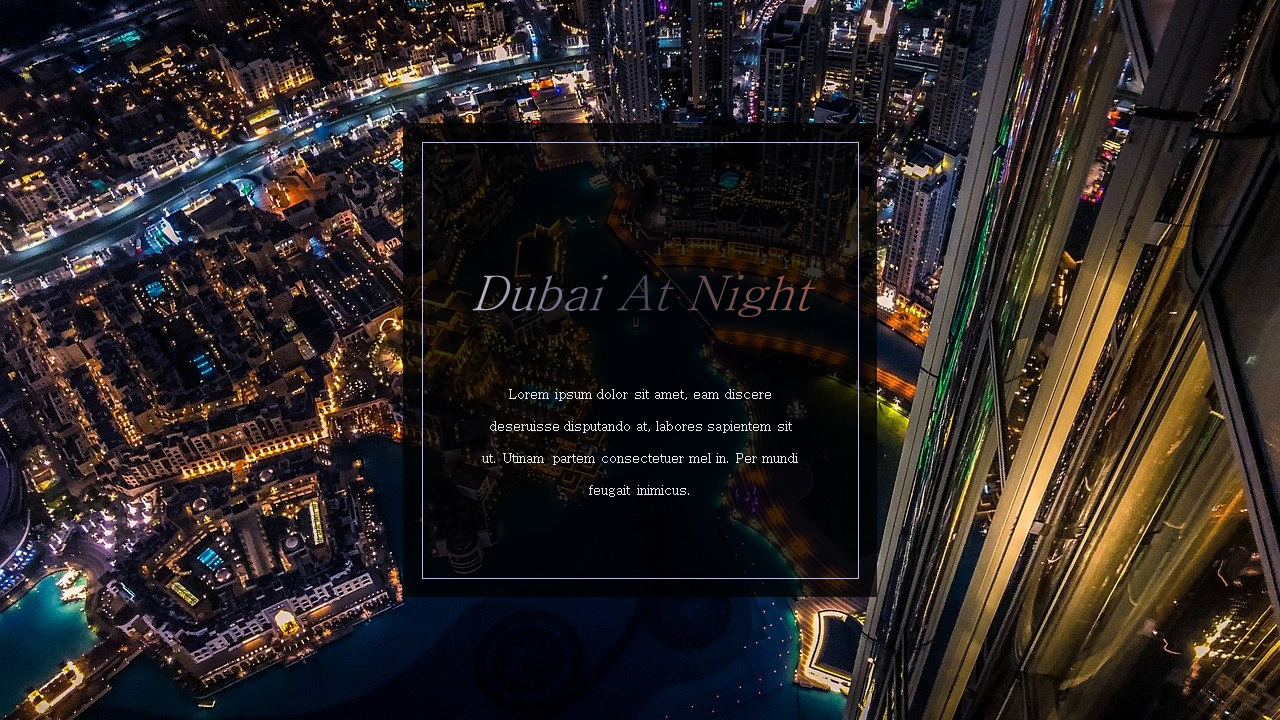 Dubai Design brief Templates|Lifestyle|PPT