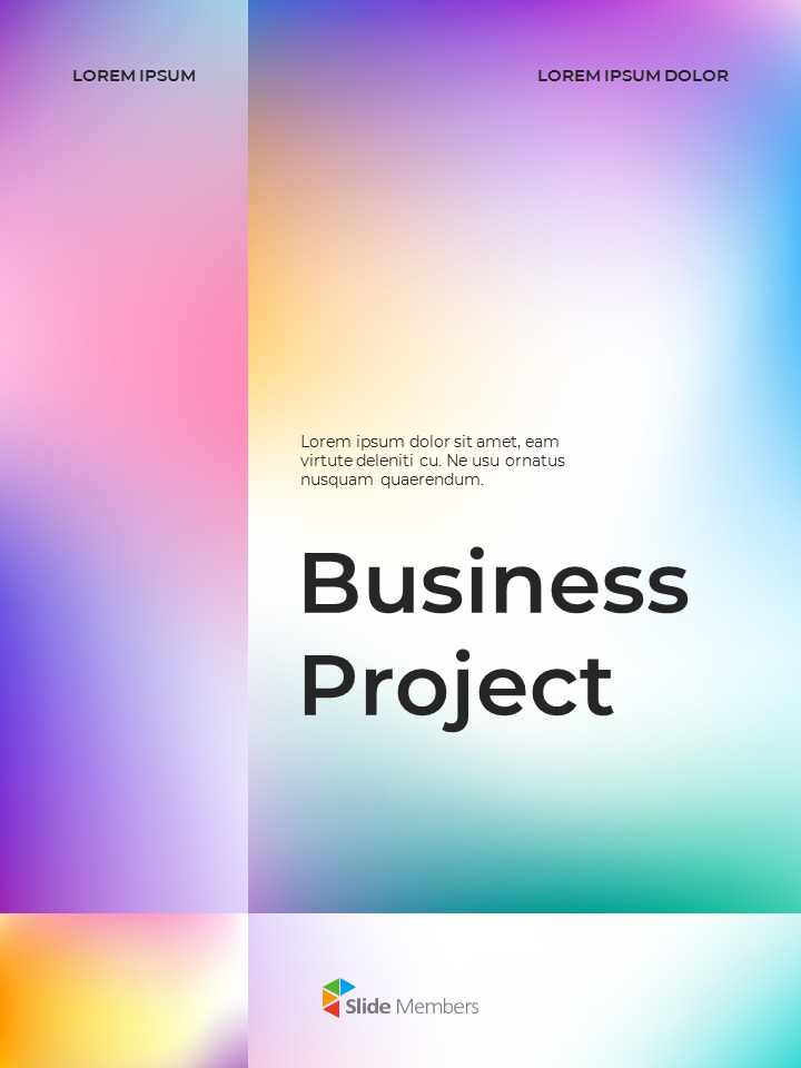 Gradient Colors Business Project PPT Design Templates
