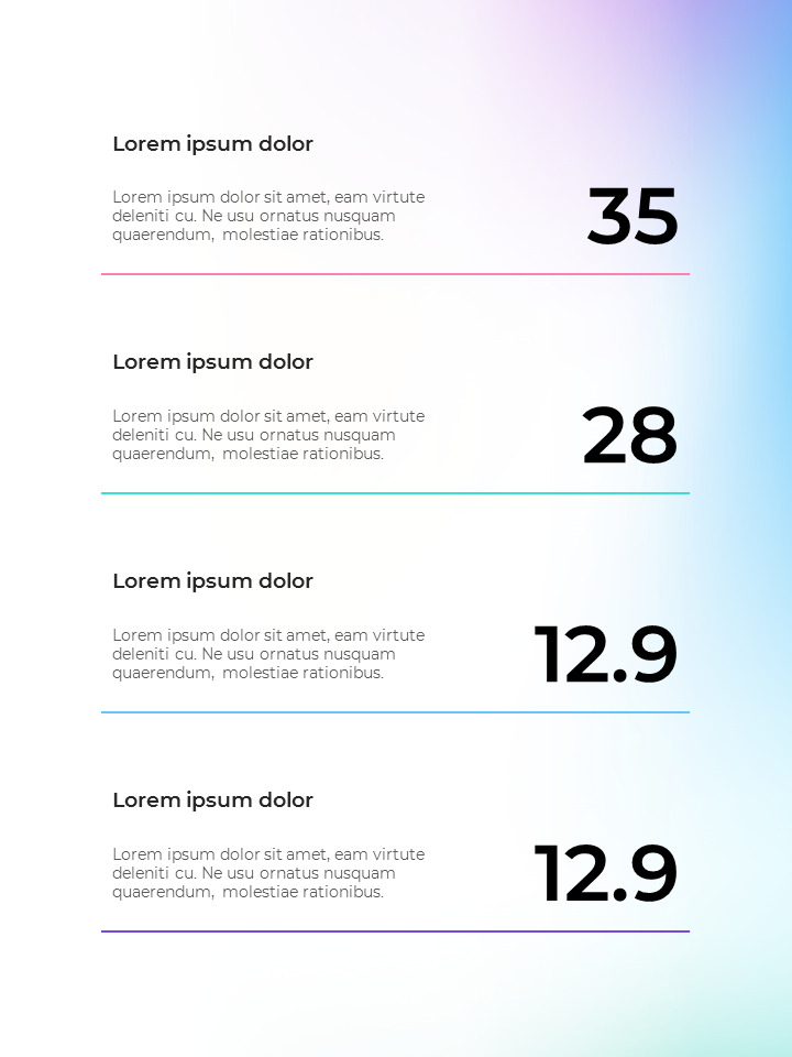 Gradient Colors Business Project PPT Design Templates