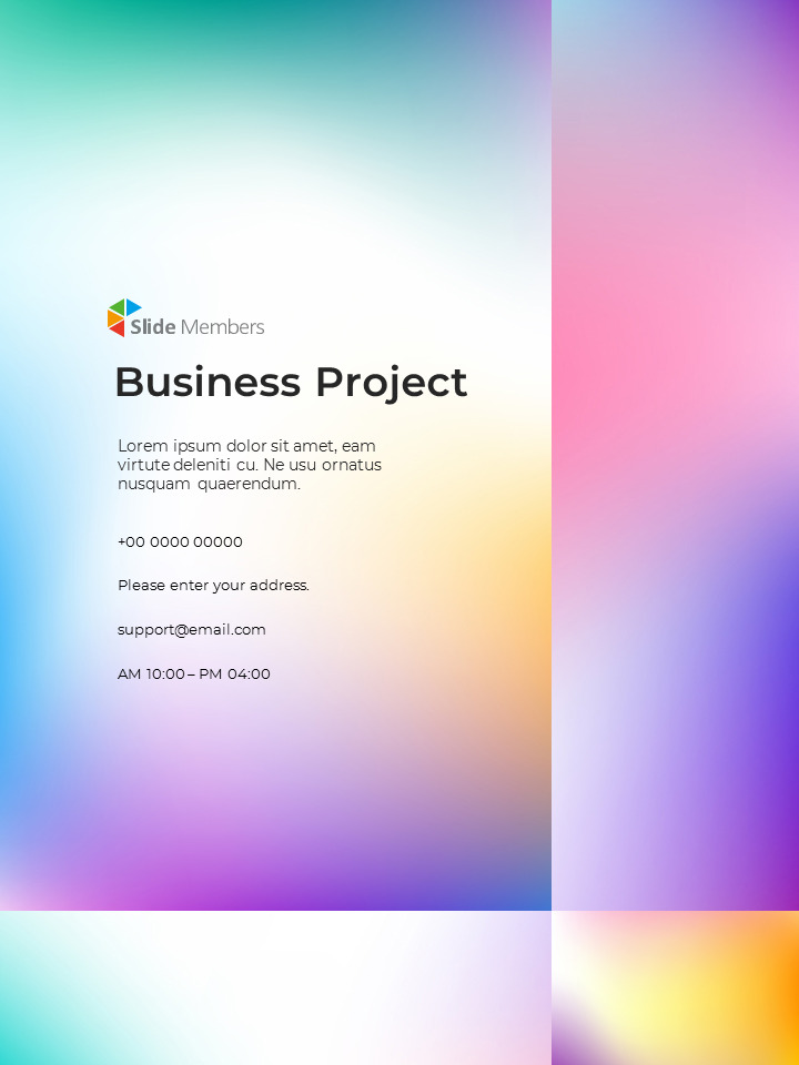 Gradient Colors Business Project PPT Design Templates