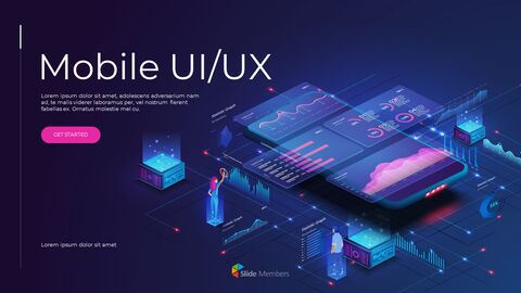 Mobile UI/UX PowerPoint Presentation Templates