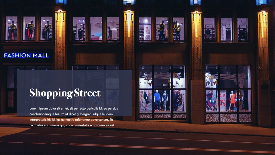 Shopping Mall PPTX to Keynote|IT/Commerce